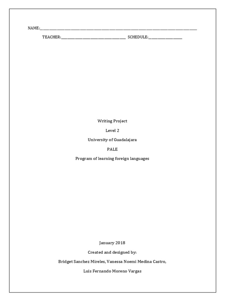 Level 2 - Writing Project | PDF | Human Communication | Cognition