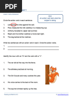 Grammar Worksheet Grade 3 Verbs 2 | PDF