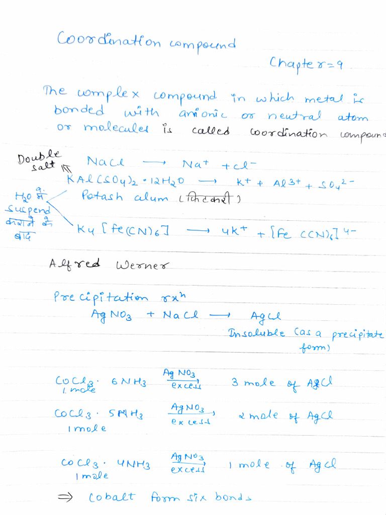 CH 9 Coordination Compounds by Adarsh Singh | PDF
