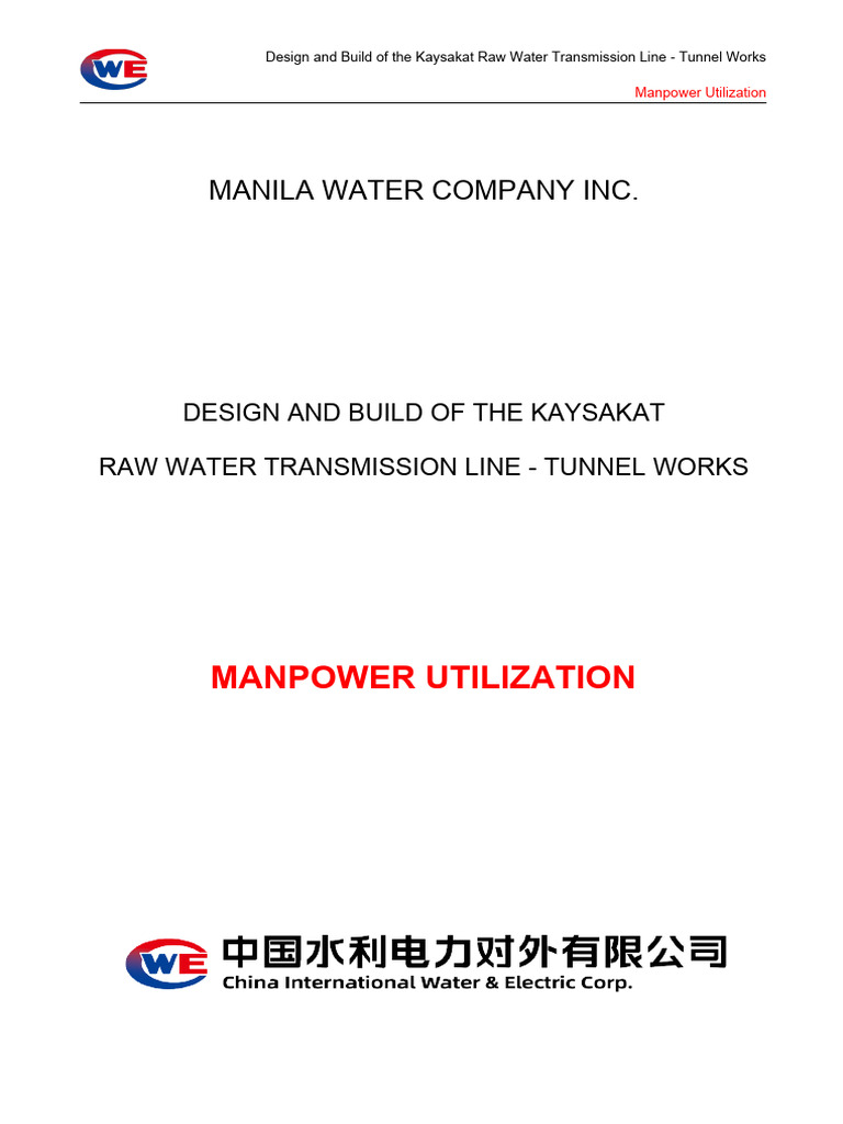 Capacity Vi Manpower Utilization Download Free Pdf Crane Machine Tunnel
