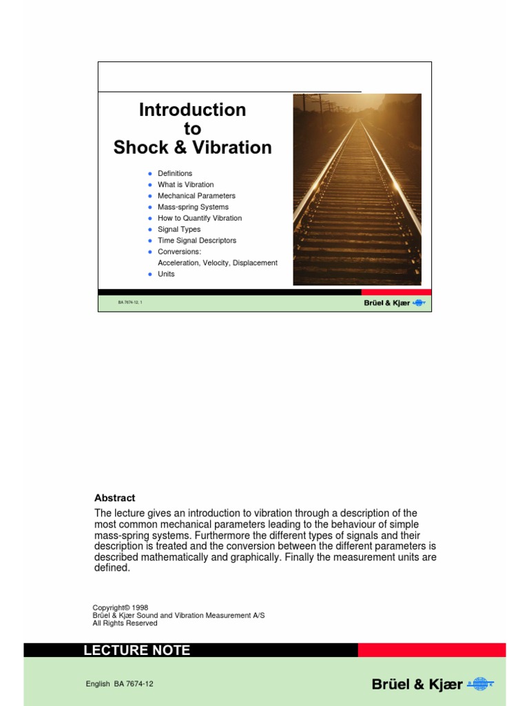 Introduction To Shock and Vibration | PDF