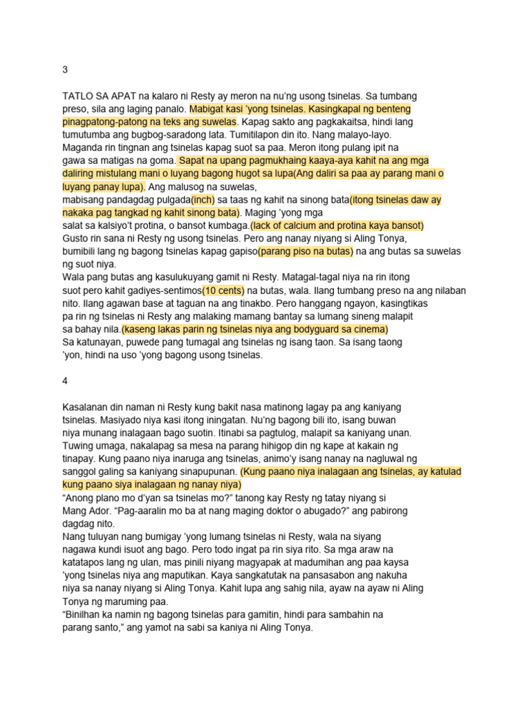 Ang Pinakamakapal na Tsinelas sa Balat ng Lupa | PDF