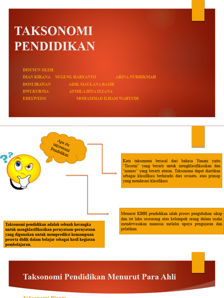 Taksonomi Pendidikan | PDF