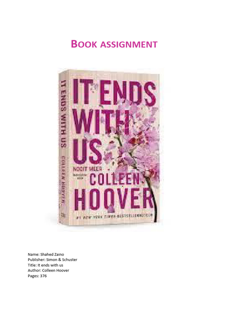 Letter To Colleen Hoover | PDF