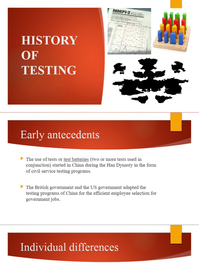 History of Psychological Testing | Download Free PDF | Psychology ...