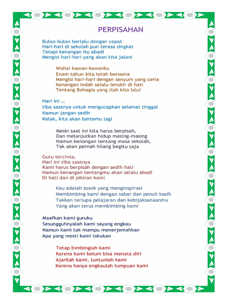 Puisi Perpisahan Pdf