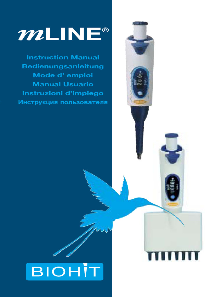 Biohit Manual Pipettes Mline Manual | PDF