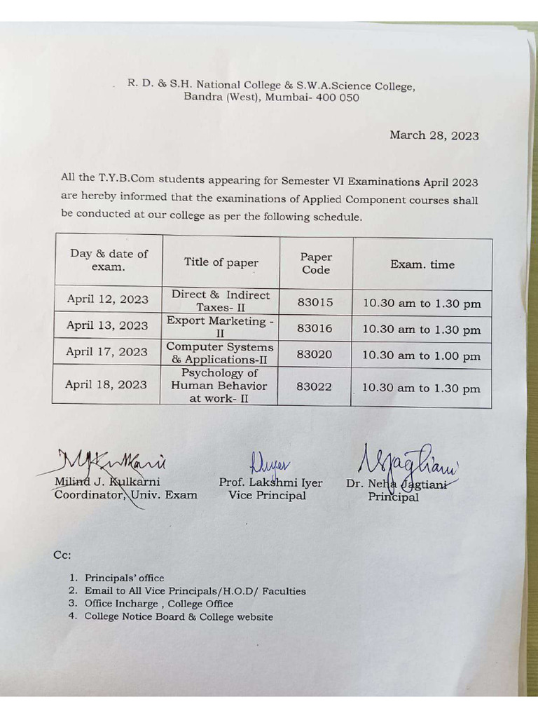 Tybcom Sem 6 Exams Applied Component Pdf