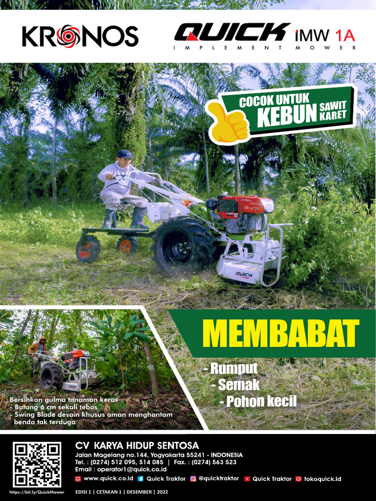 Brosur Implement Mower IMW 1A Rev 2 | PDF