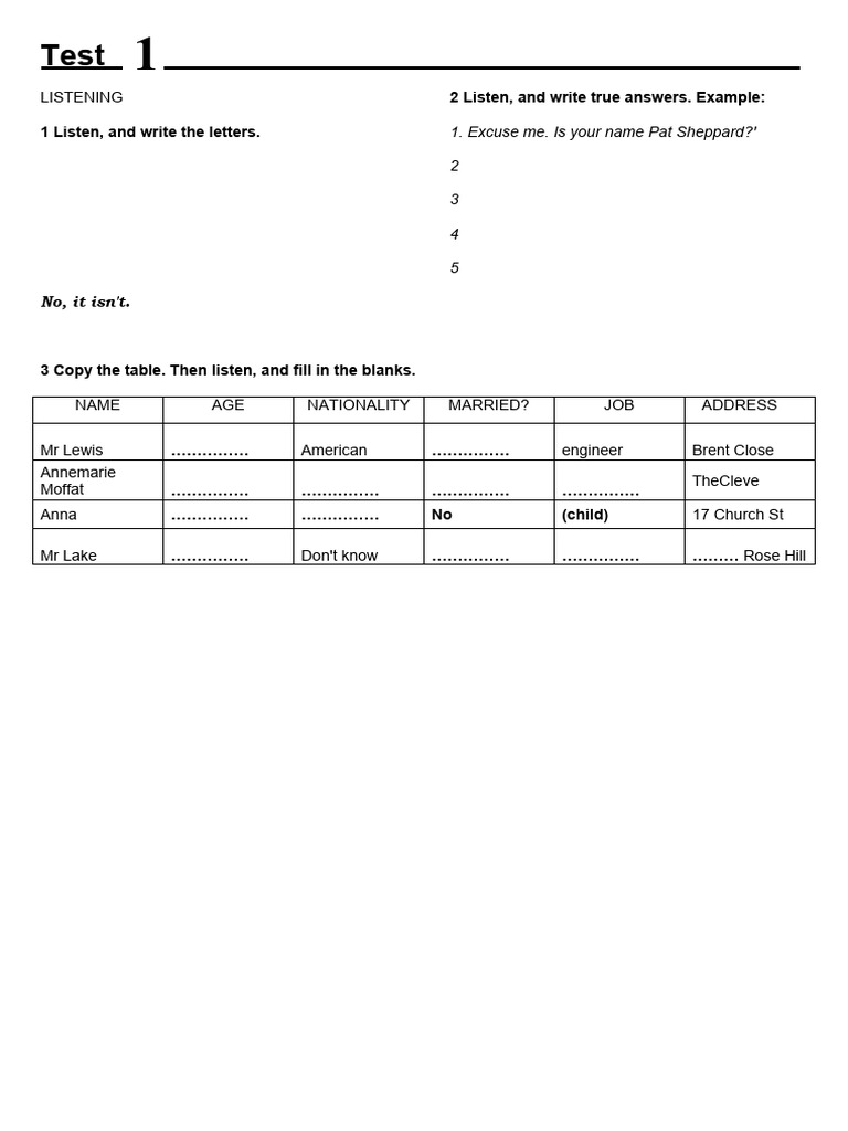 Test 1 (Test Book1) | PDF | Cultural Assimilation | Languages