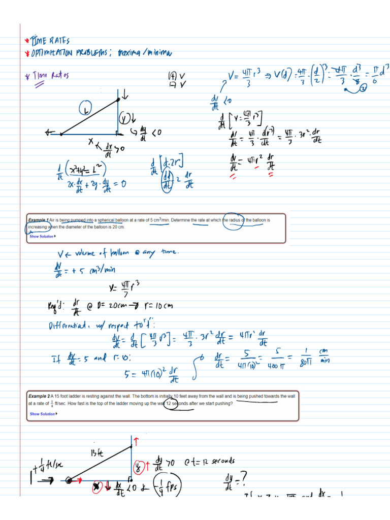 Time Rates and Optimization Problems | PDF Time Rates and Optimization Problems | PDF