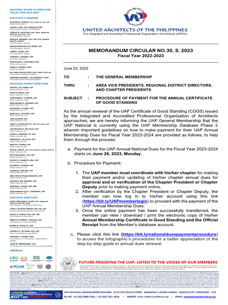 Memo Circular No.30 Procedure of Payment | PDF | Manila | Philippines