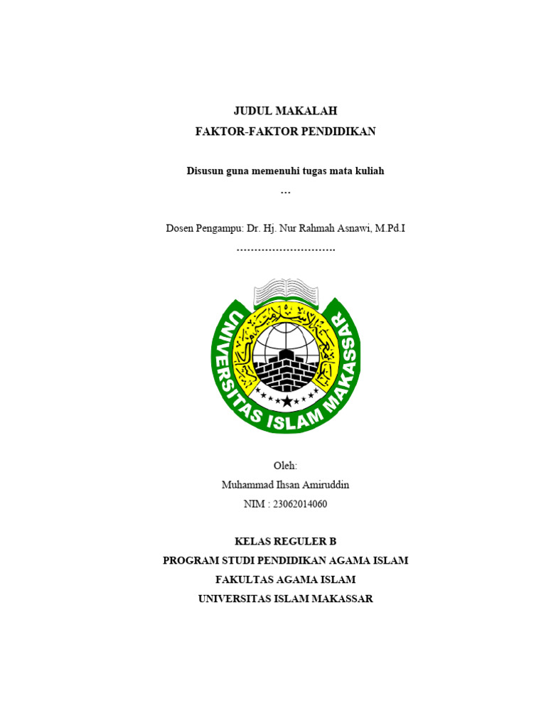 TEMPLATE-PENULISAN-MAKALAH-1 | PDF