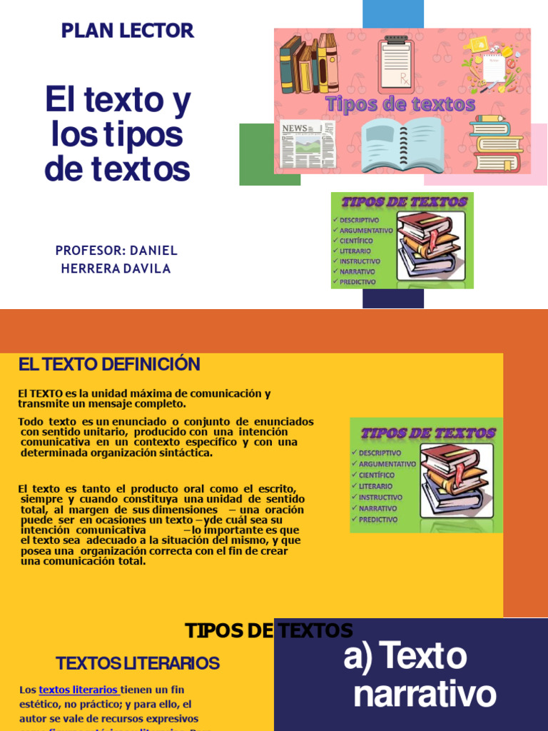 TIPOS DE TEXTOS 3° AÑO | PDF | Narración