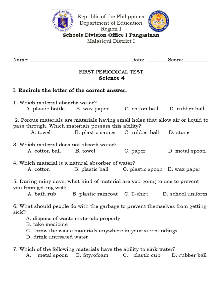 Science Grade 4 | PDF | Water | Waste
