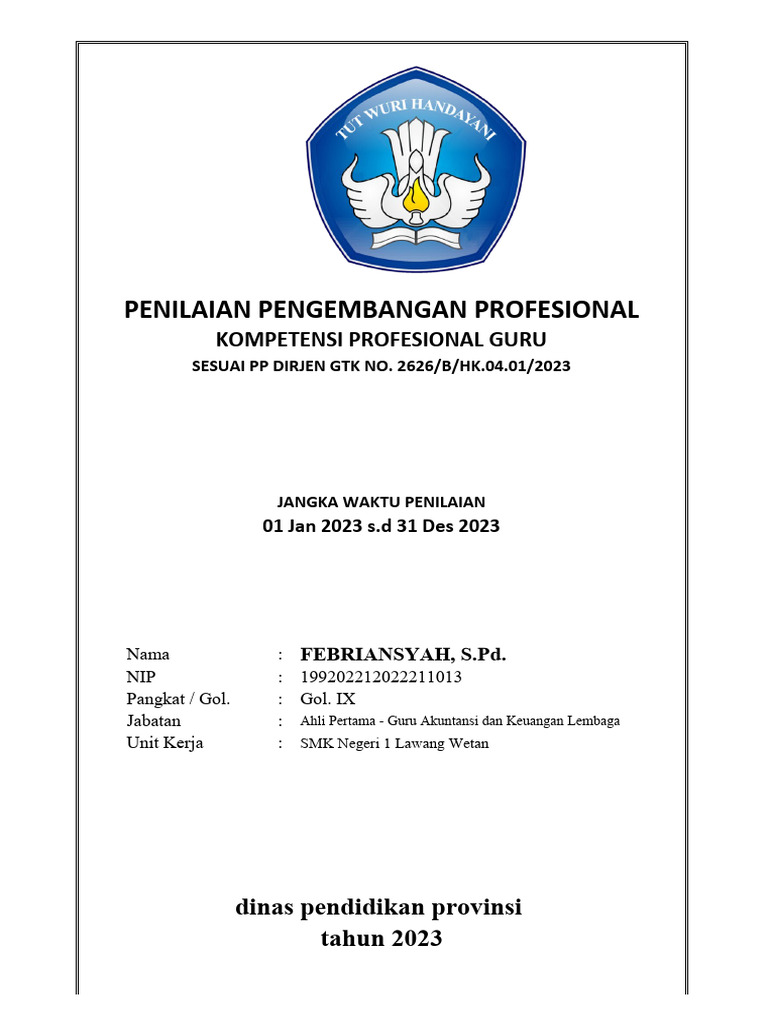 Kopetensi Guru - PKG | PDF