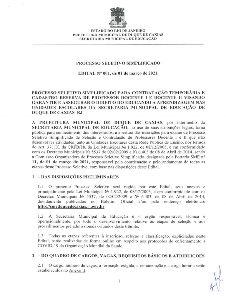Edital PSS 2021 | PDF Edital PSS 2021 | PDF