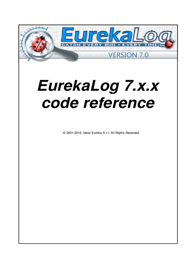 Eurekalog Code Reference | PDF | Computer Architecture | Information Technology