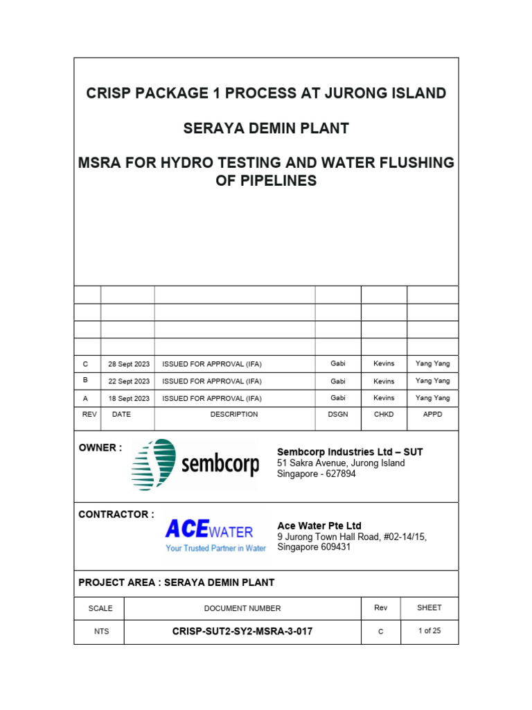 CRISP-SUT2-SY2-MSRA-017 - RC - MSRA Hydrotest & Water Flushing of ...
