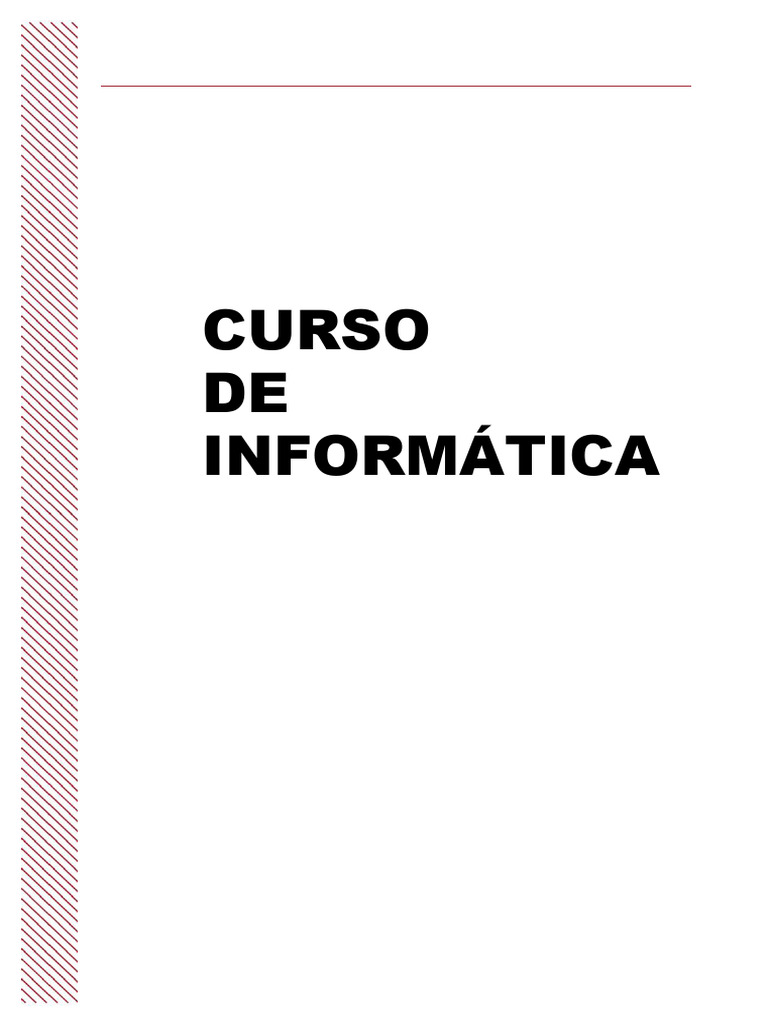 Curso de Informatica | PDF | Teclado de computador | Sistema operacional