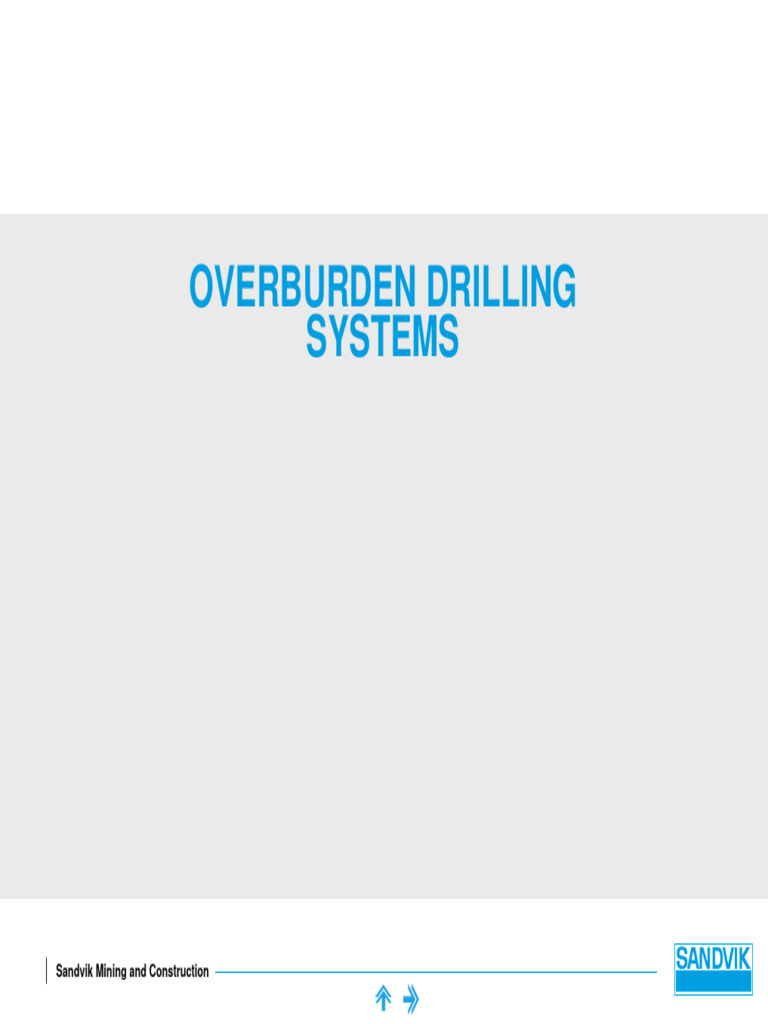 Overburden Systems | PDF | Drilling | Drill