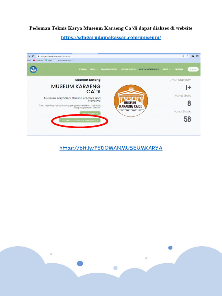Pedoman Teknis Museum Karaeng Ca'di | PDF