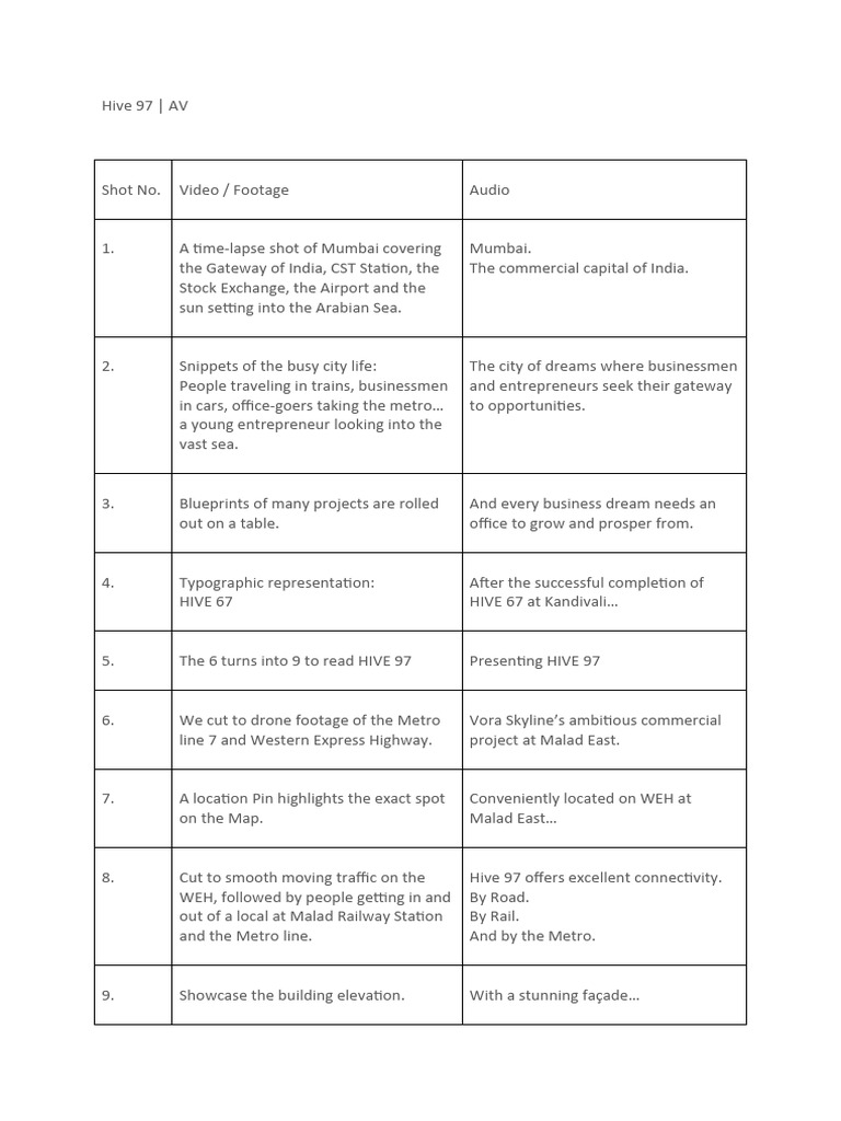 Hive 97 AV Script | Download Free PDF | Transport