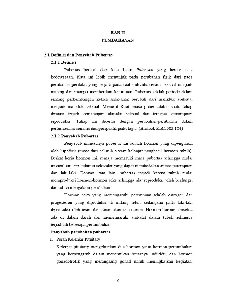 Pubertas: Definisi, Penyebab, dan Usia | PDF | Pengembangan Diri | Kesehatan Holistik