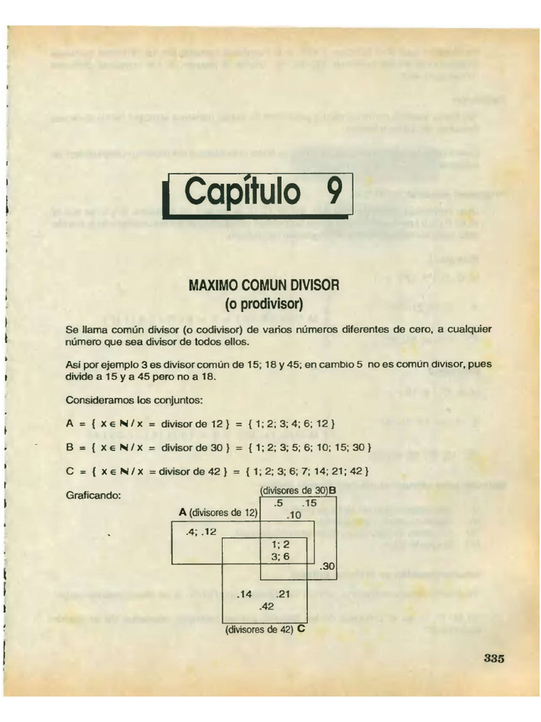 Maximo Comun Divisor by UNICIENCIA | PDF