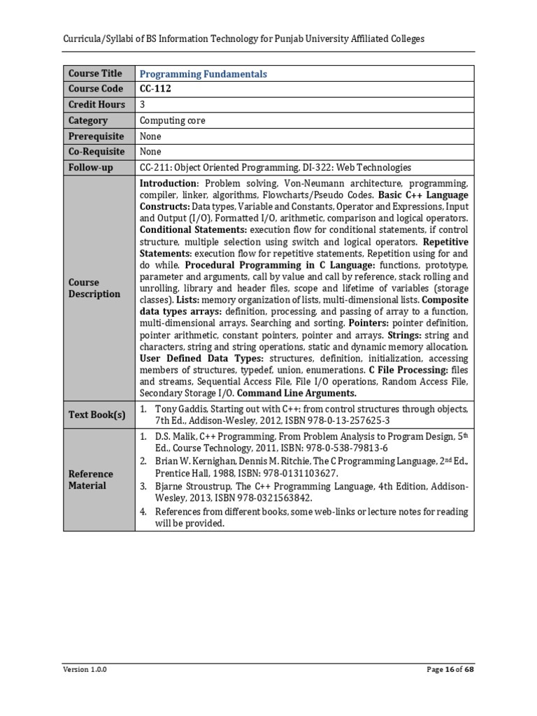 CC112 | PDF | C++ | C (Programming Language)