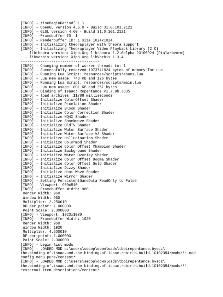 Isaacv1.7.9b.j835 20230912 154027 8492 1868 | PDF | Shader | Computer Programming