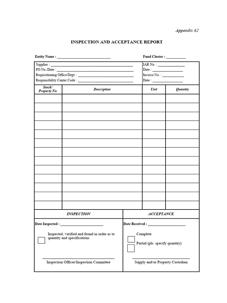 Appendix 62 IAR | PDF