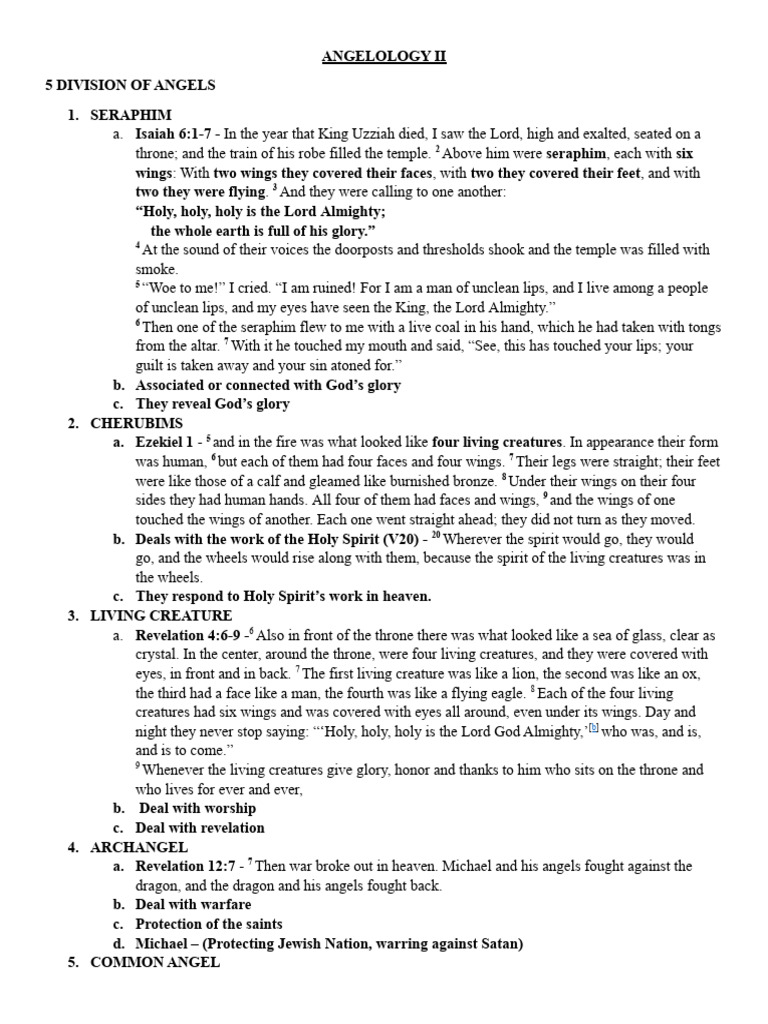 Angelology Ii | PDF | Angel | Michael (Archangel)