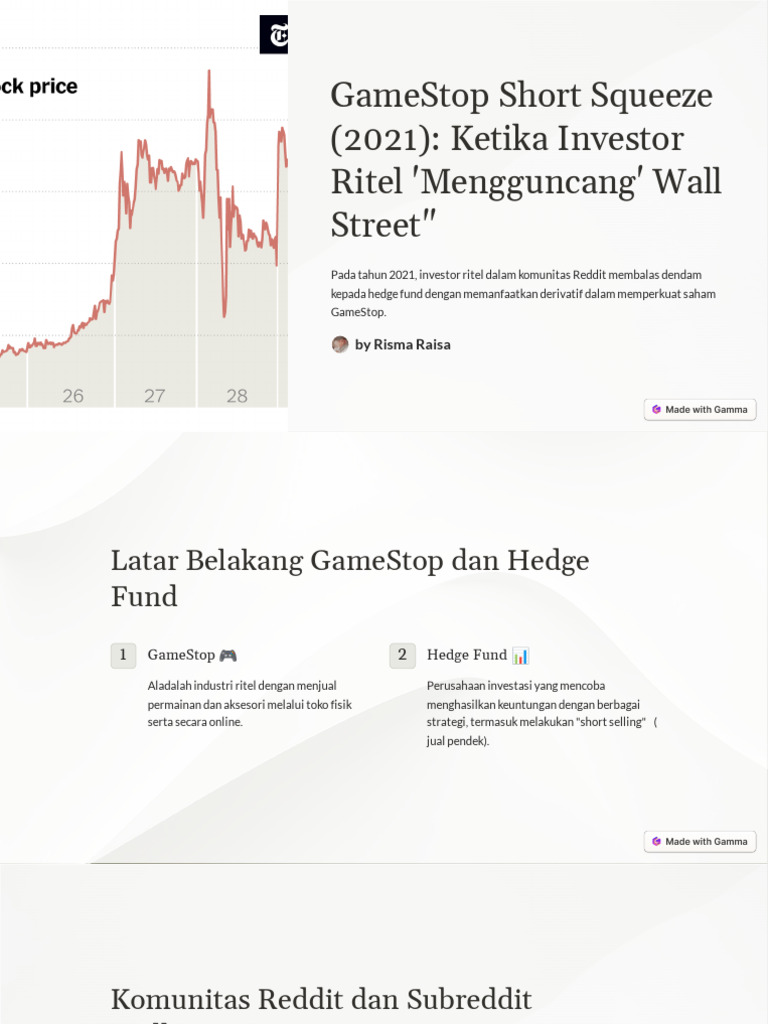GameStop: Dampak Short Squeeze 2021 | PDF | Bisnis | Hukum