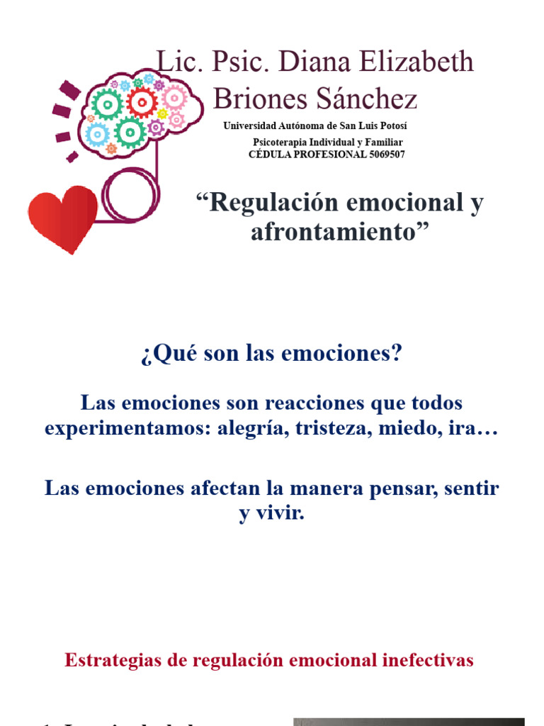 Regulación emocional | PDF | Las emociones | Autorregulación emocional