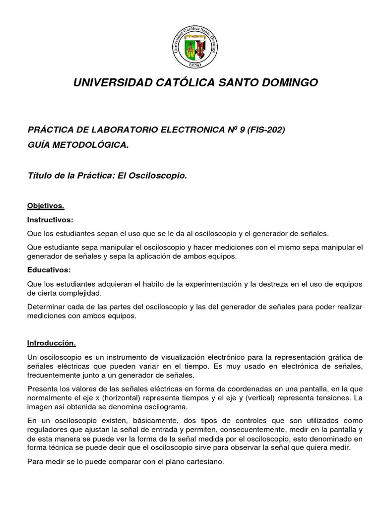Practica No 9 Pdf Ingenieria Eléctrica Ciencias Fisicas