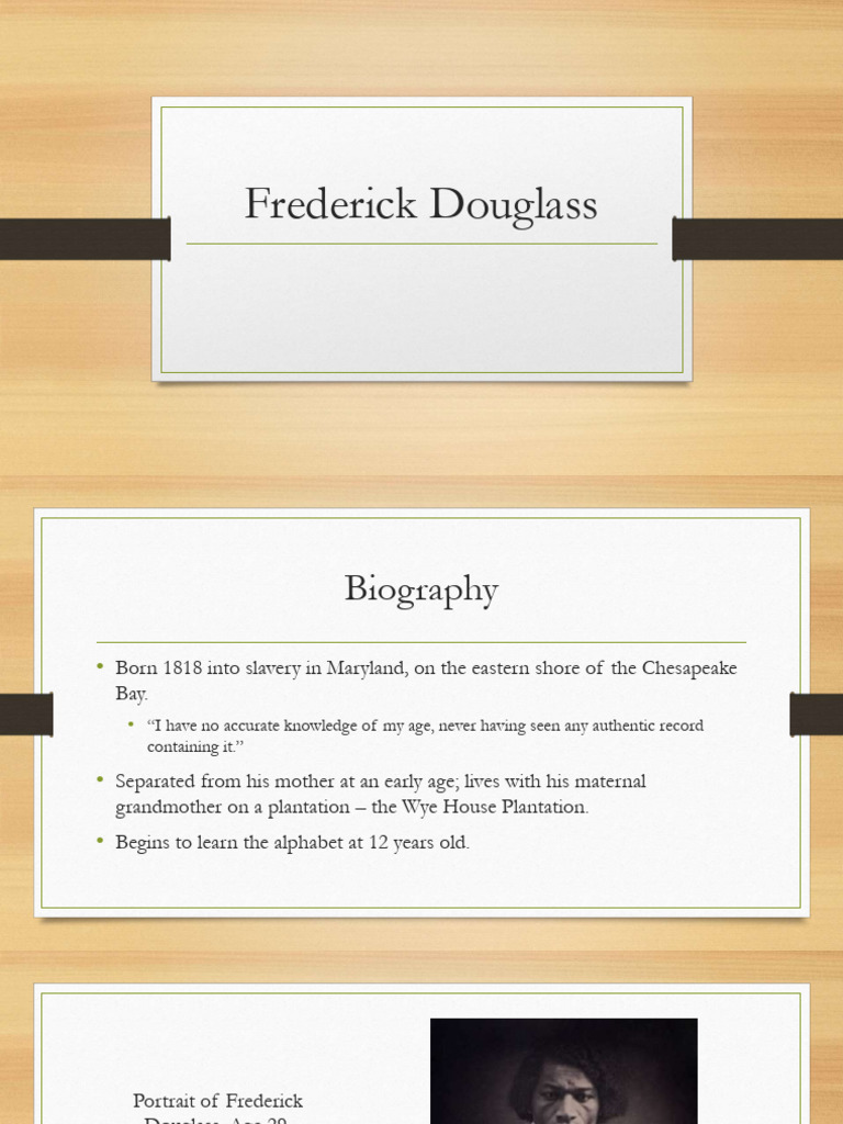 American Literature Unit 2 Section 19 Frederick Douglass | PDF ...