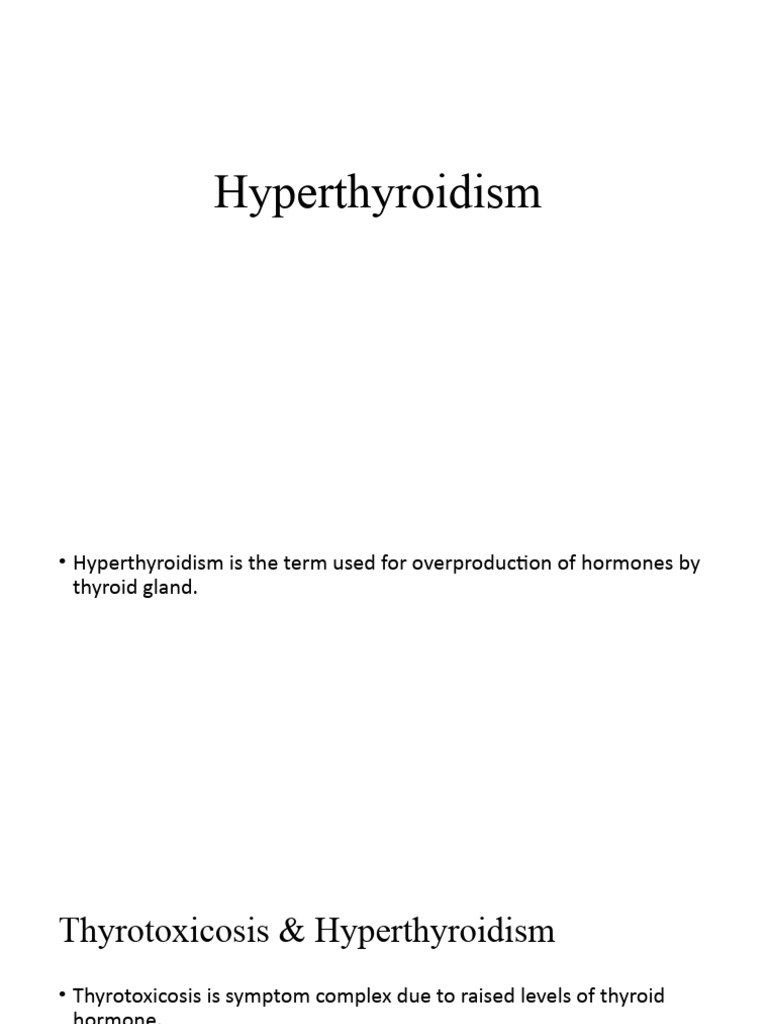 Hyperthyroidism .... 2 | PDF | Thyroid | Hyperthyroidism