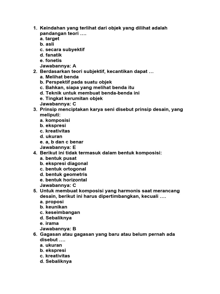 Soal UAS 2019 2020 XII MAN 2 KTL | PDF