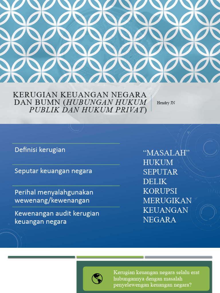 Kerugian Keuangan Negara dan BUMN | PDF | Hukum