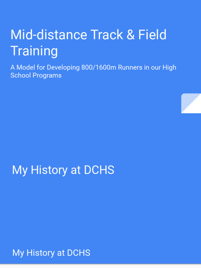 Ives Mid Distance Training | PDF | Running | Physical Exercise