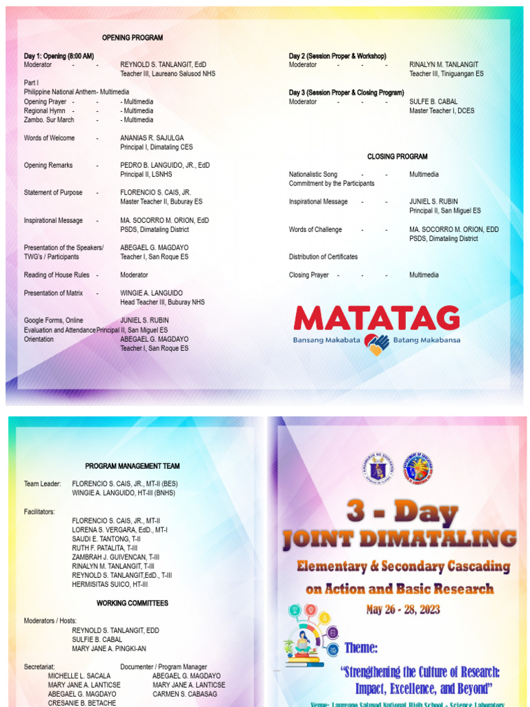 Opening Program | PDF