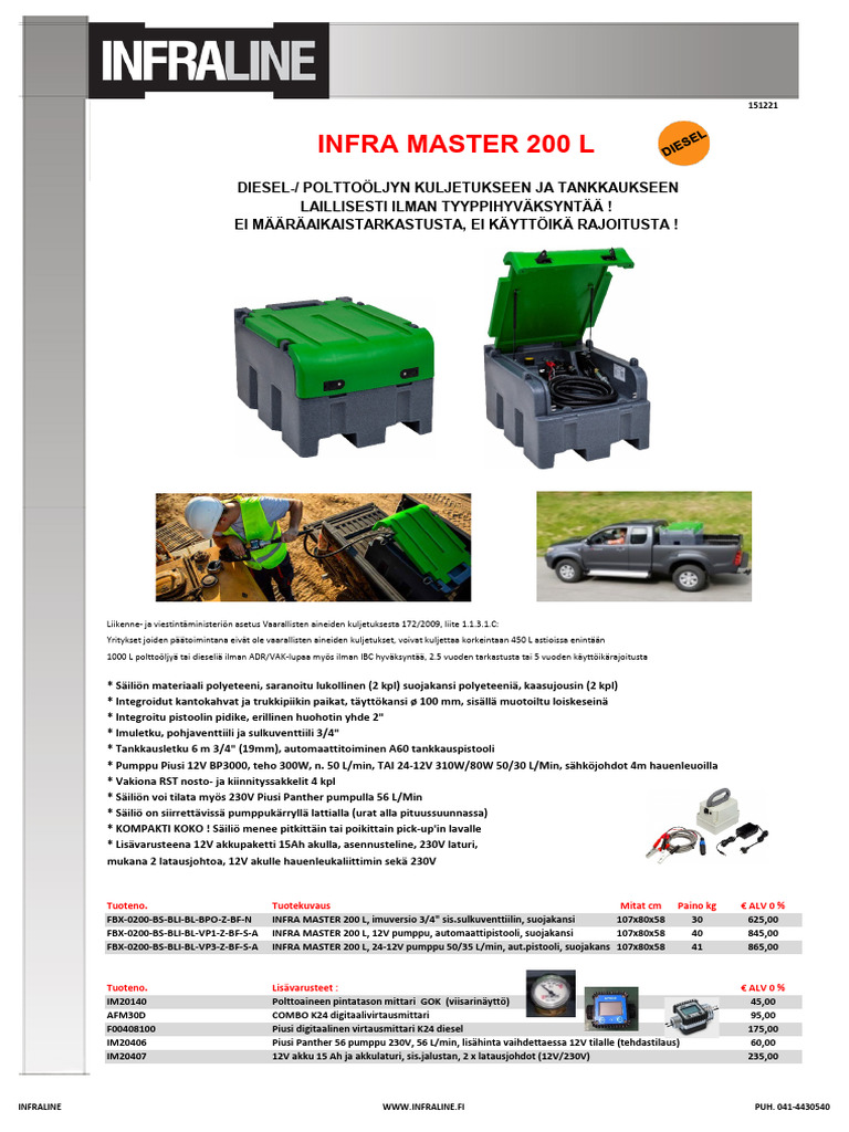 Infra Master 200l | PDF