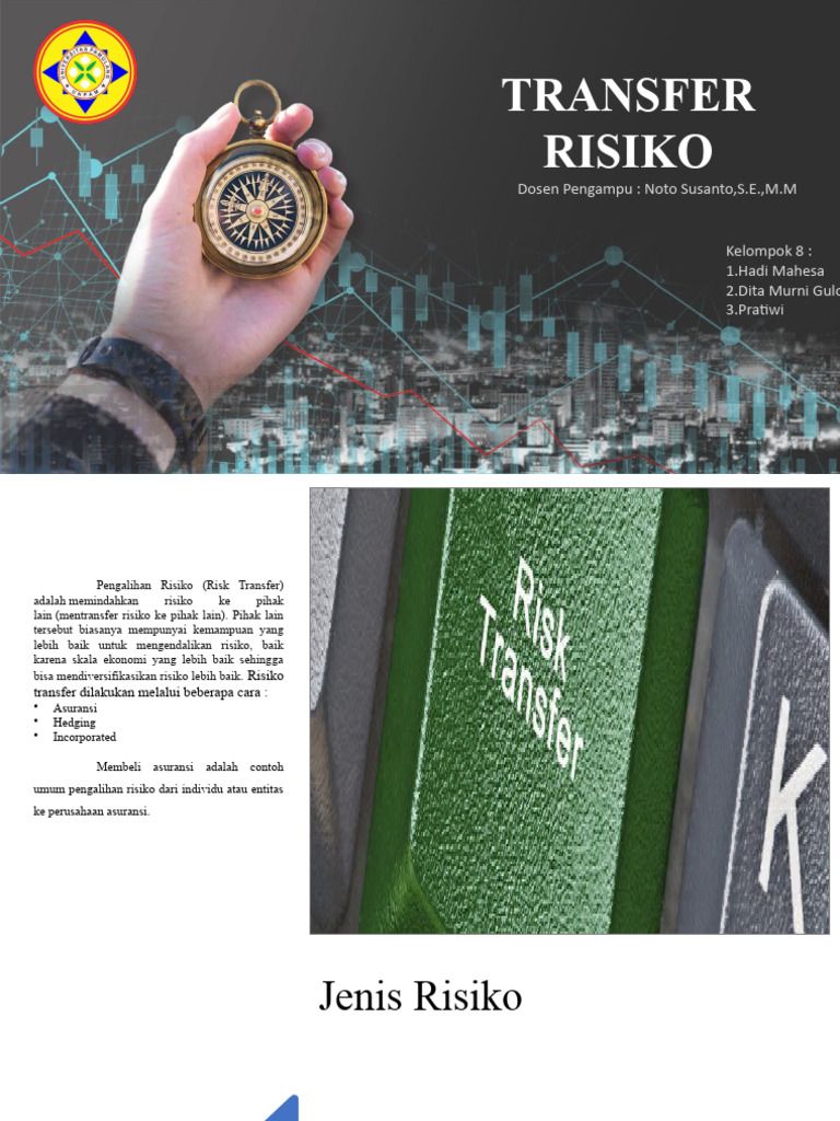 Kel.8 Transfer Risiko Manajemen Risiko | PDF | Pengelolaan Keuangan & Uang