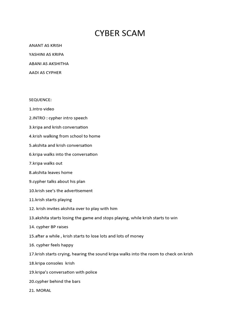 Cyber Scam | PDF