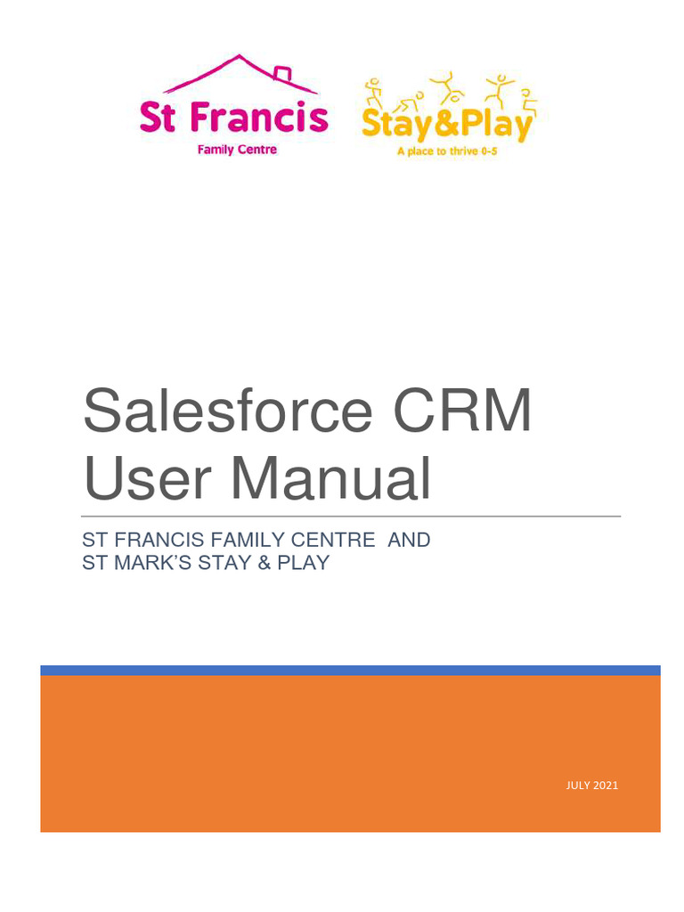Salesforce CRM User Manual ST Francis ST Marks | PDF | Child Protection