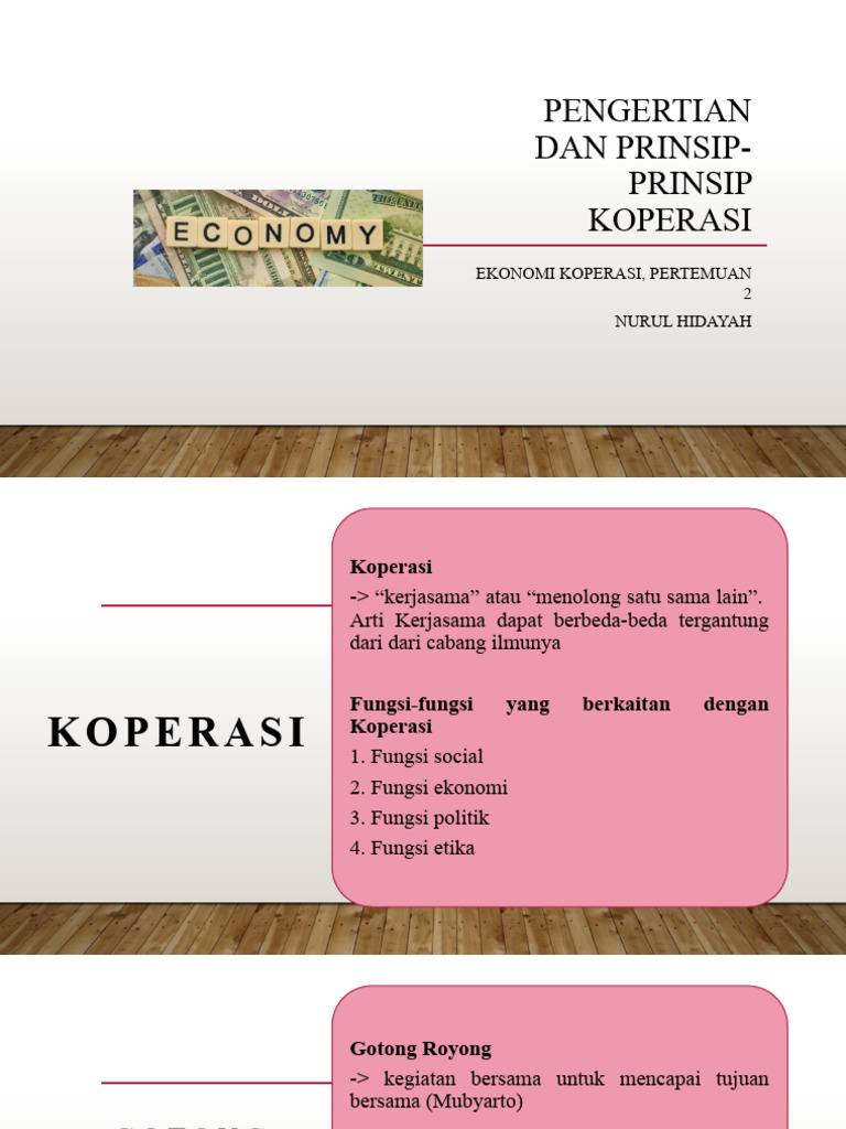 Bab 2 - Pengertian Dan Prinsip-Prinsip Koperasi | PDF | Bisnis | Pengembangan Diri