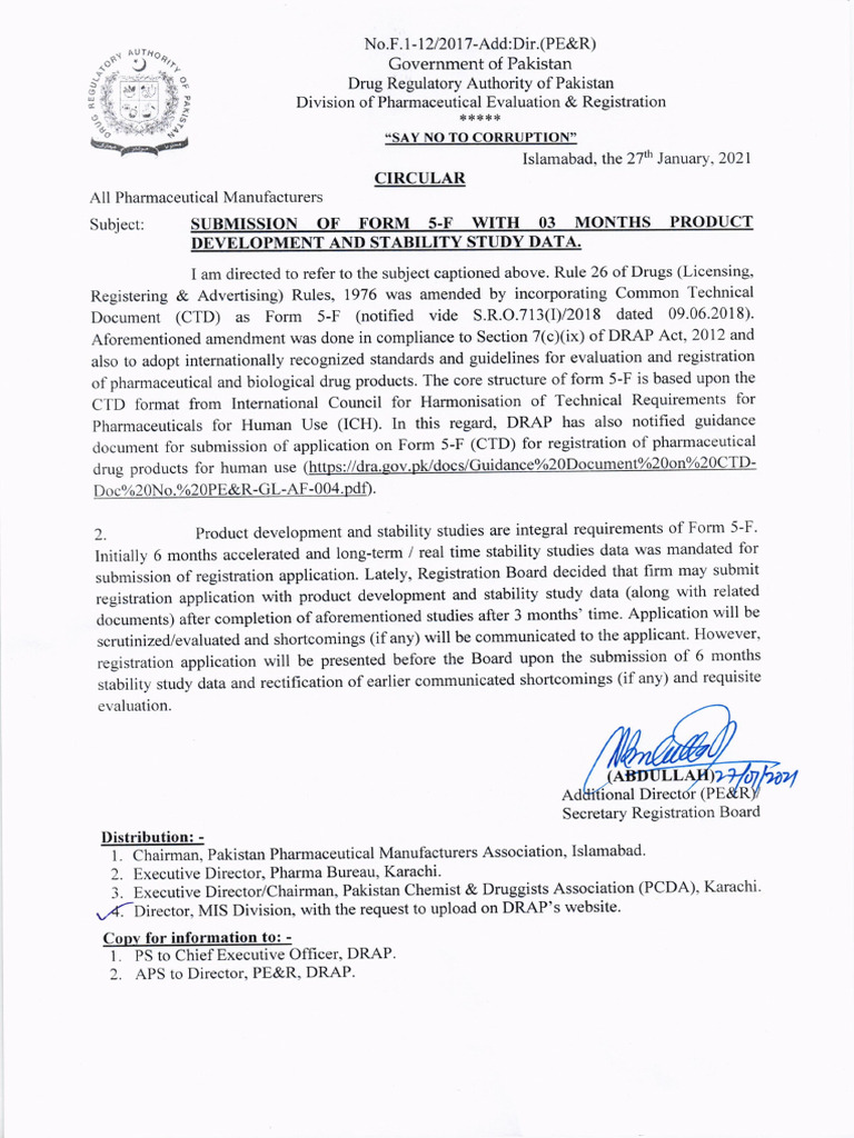 Submission For-5f Notification | PDF | Pharmacology | Pharmaceutical Sciences