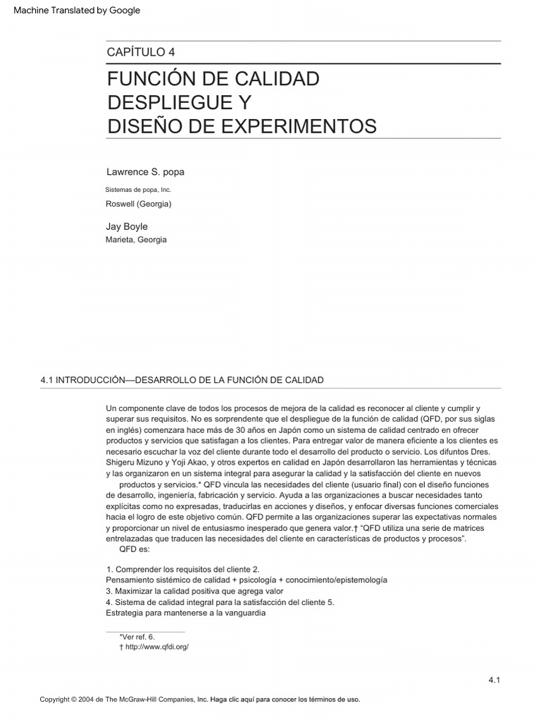 Geng, Hwaiyu (2004), Manufacturing Engineering Handbook - QFD ...