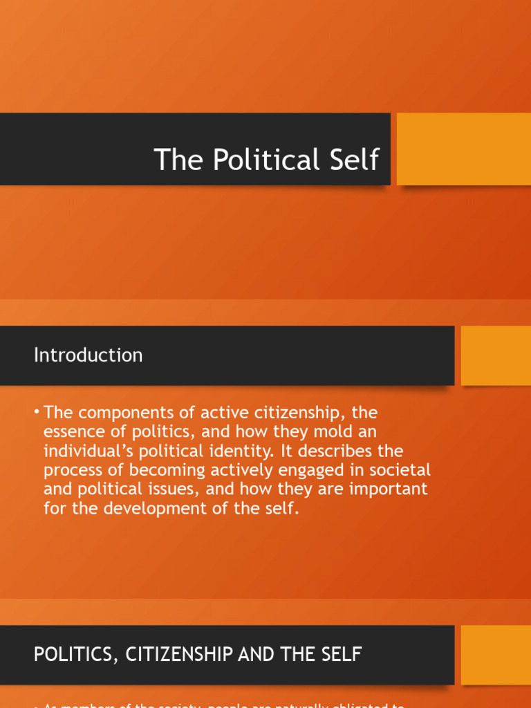 Political Self | PDF | Citizenship | Power (Social And Political)